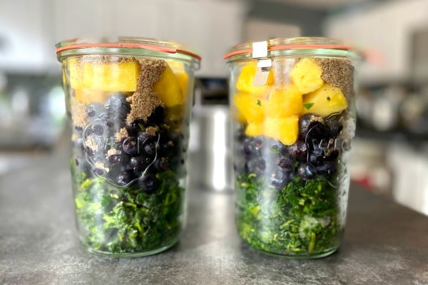 Blueberry Smoothie Batch Prep | vegan gluten free