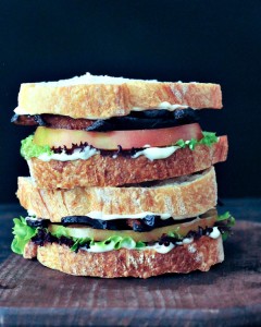 Crispy Shiitake BLT Sandwich