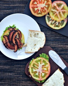 Crispy Shiitake BLT Sandwich