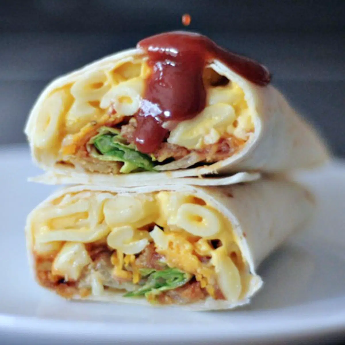 BBQ Mac and Cheese Burrito