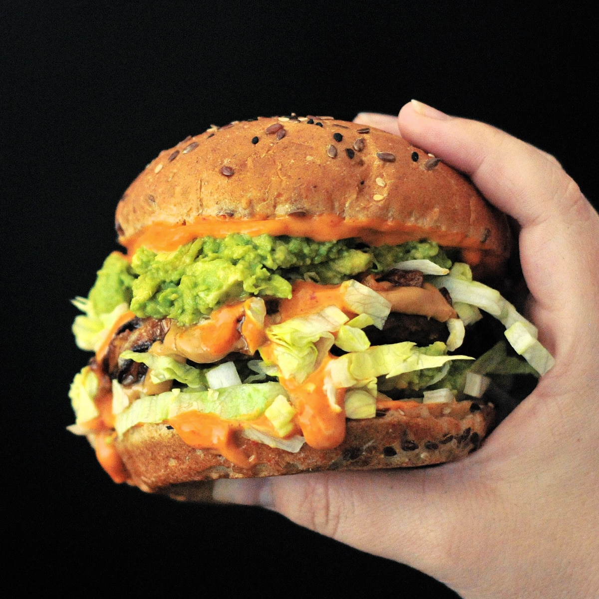 Spicy Vegan Peanut Butter Burger