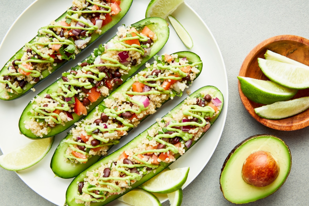 Tex Mex Cucumber Boats