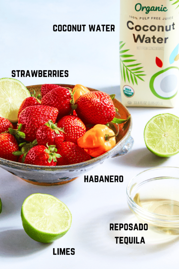 Strawberry Habanero Margaritas