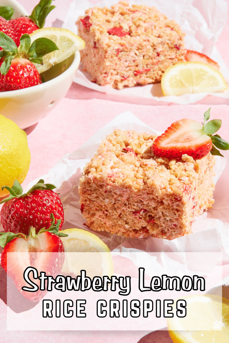 Strawberry Lemon Rice Crispies